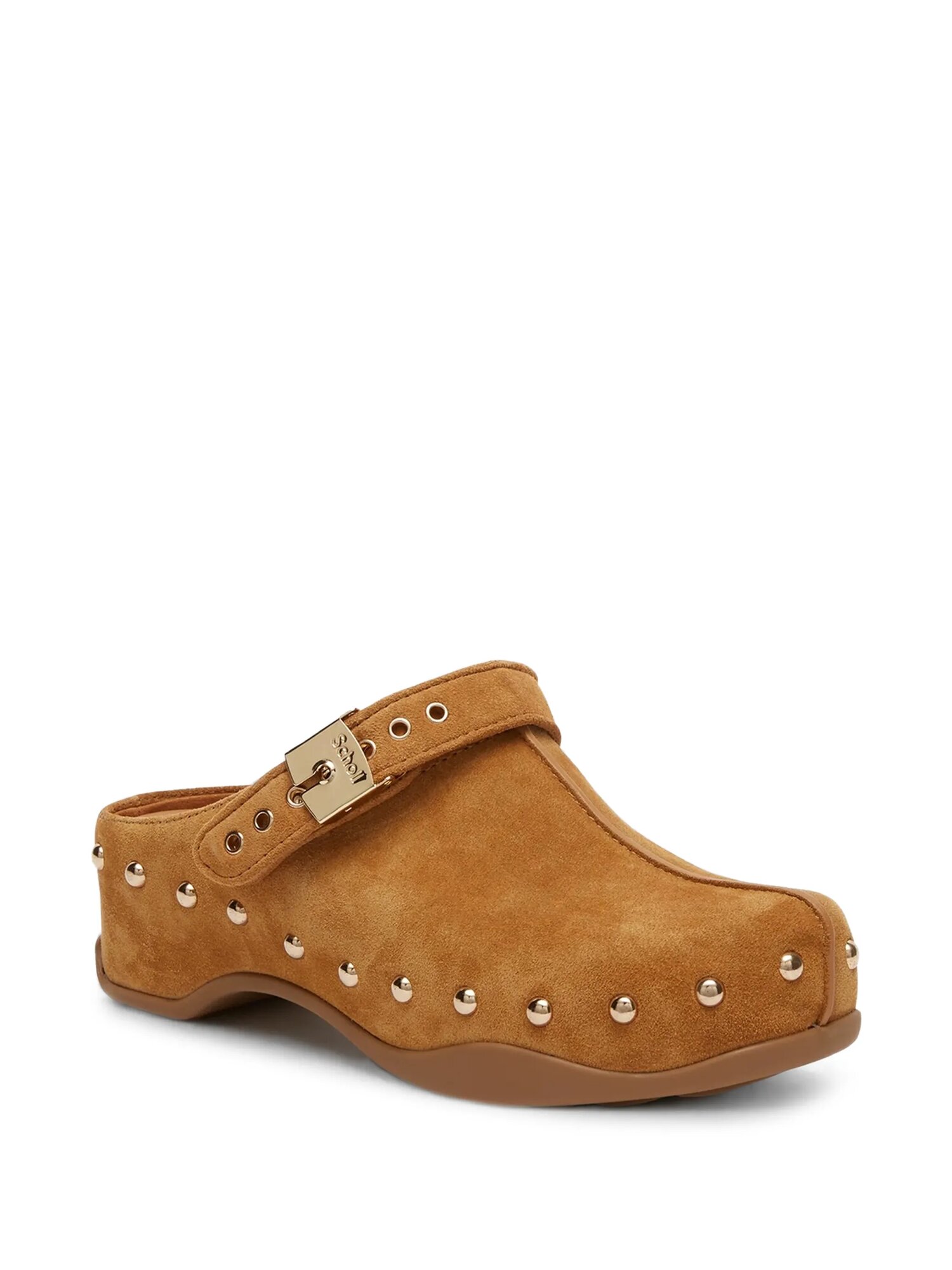 Слипоны Scholl Stud-embellished buckle-fastening clogs, размер 37, разноцветный — фото 1