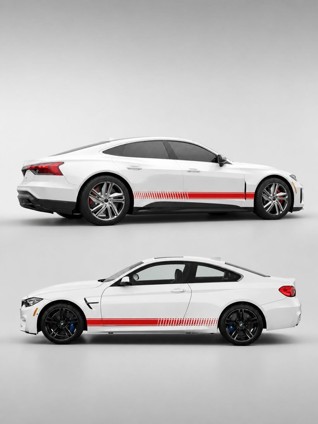 Наклейки на авто полоса штрих 2 шт citroen Stickerboss