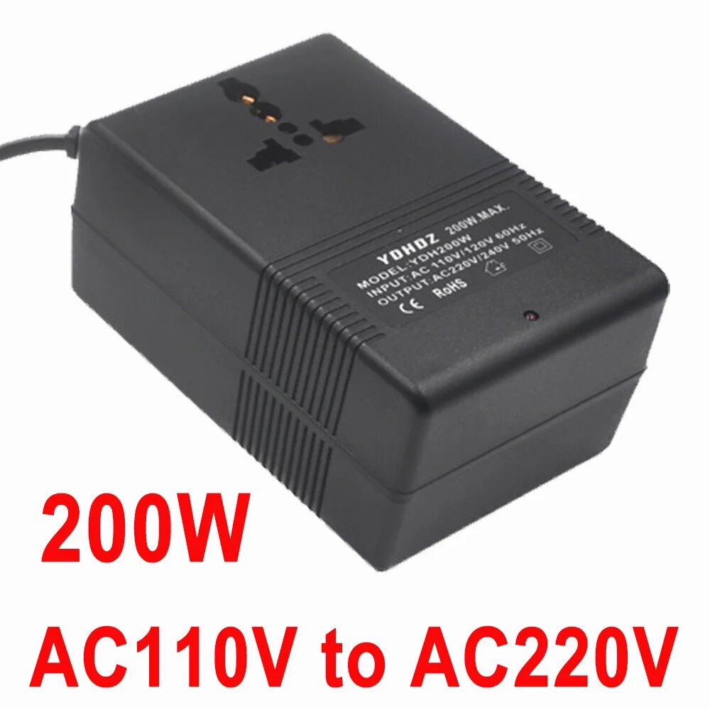 Преобразователь напряжения 200W 110V to 220V US PLug