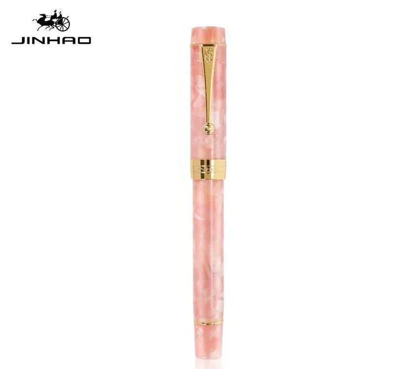 JINHAO перьевая ручка, Розовый, Sakura Pink, перо Bent