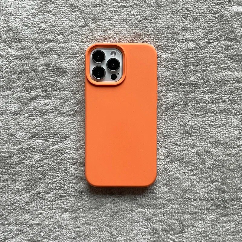 Силиконовый чехол для iPhone 12, оранжевый, Color: E