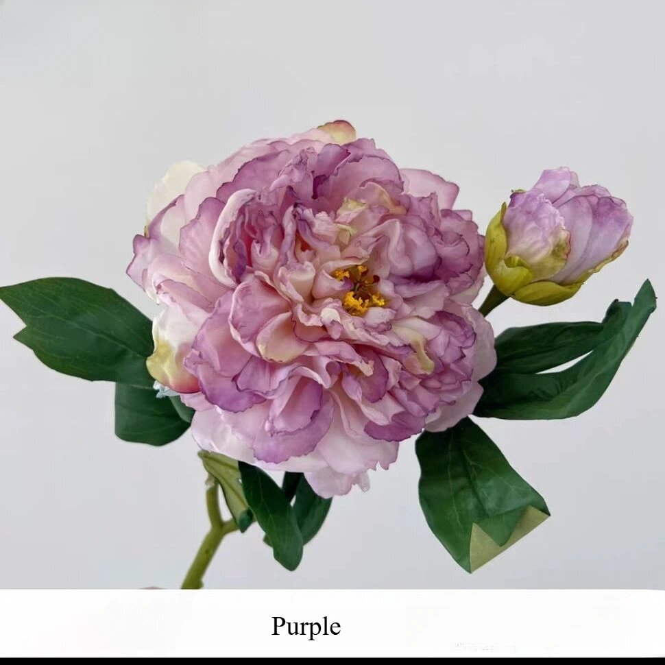 Искусственный шелковый пион Фиолетовый, purple