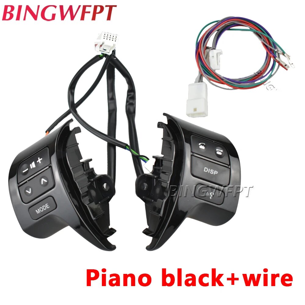 Переключатель руля Piano black-wire Toyota Corolla Auris 2007-2009