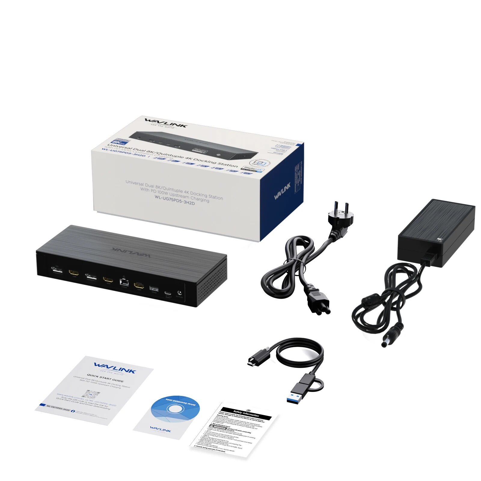 WAVLINK Док-станция 8K с EU Plug