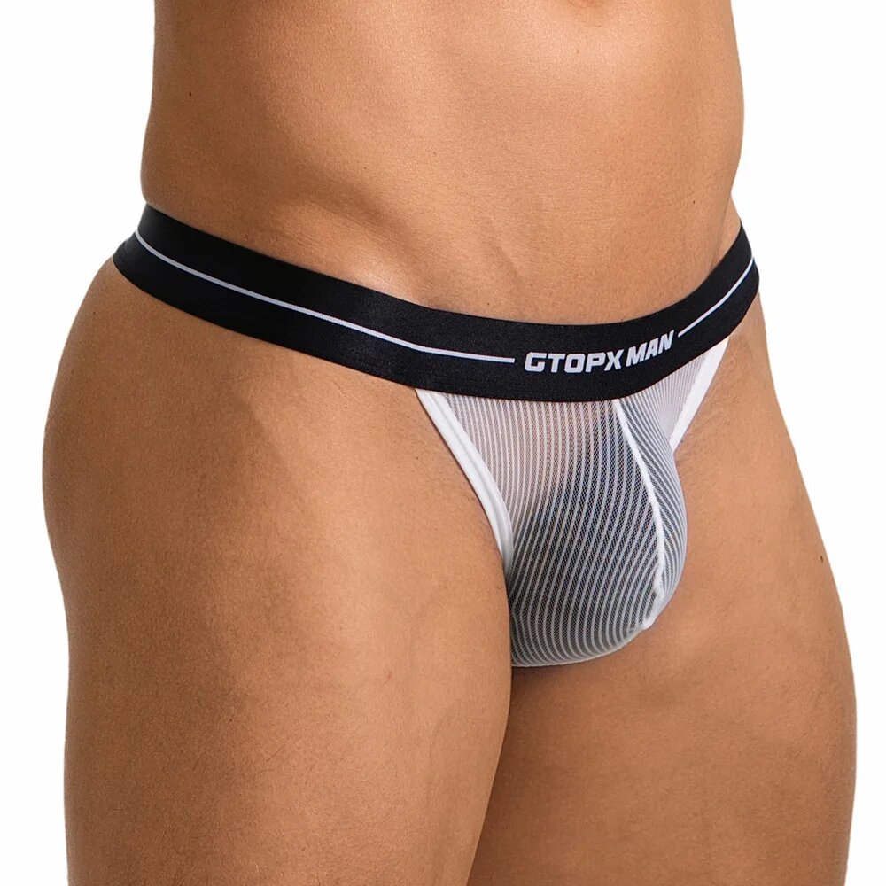 Мужские стринги G-strings, белый, L