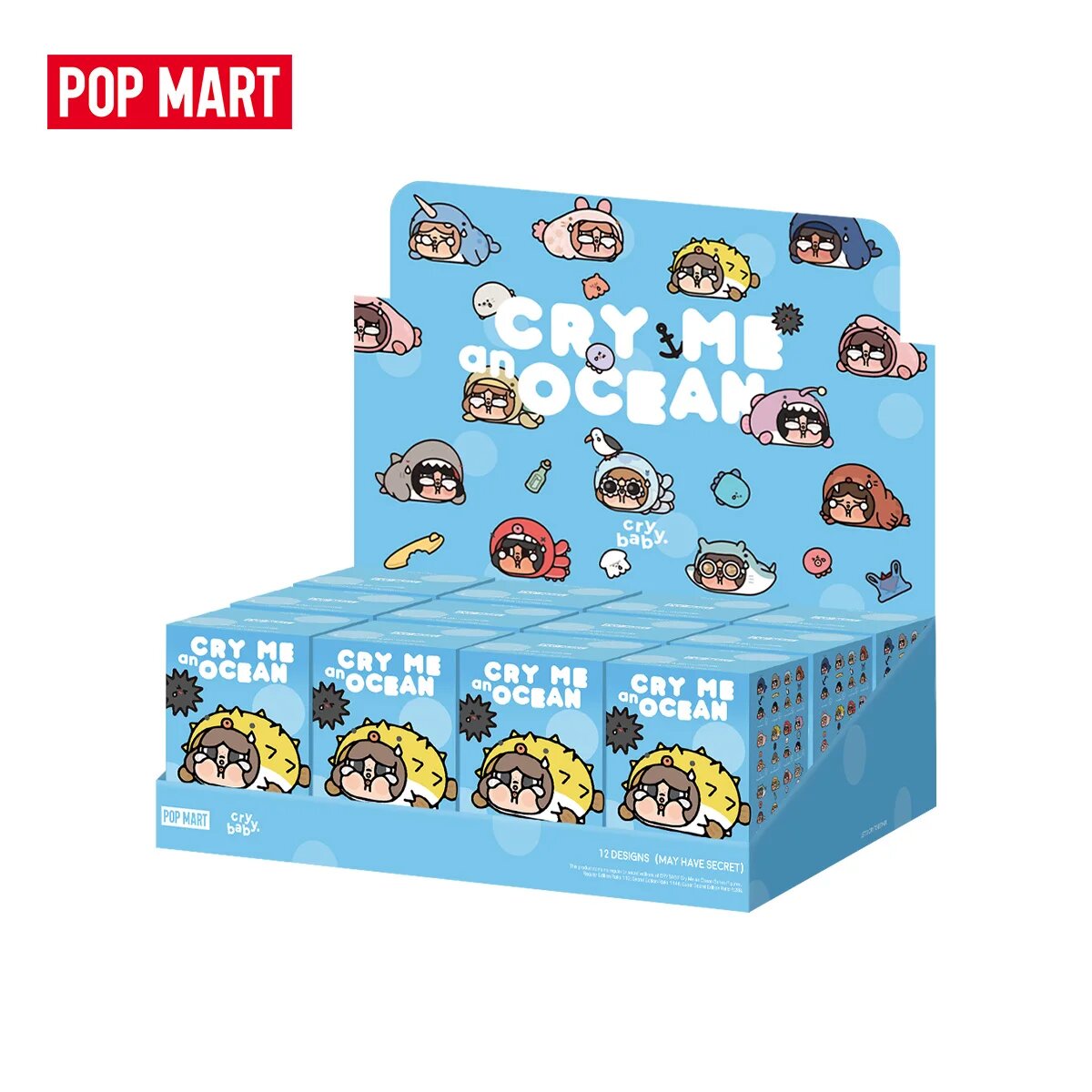 Коллекционная фигурка POP MART CRYBABY Cry Me an Ocean Series 12PCS Whole Set
