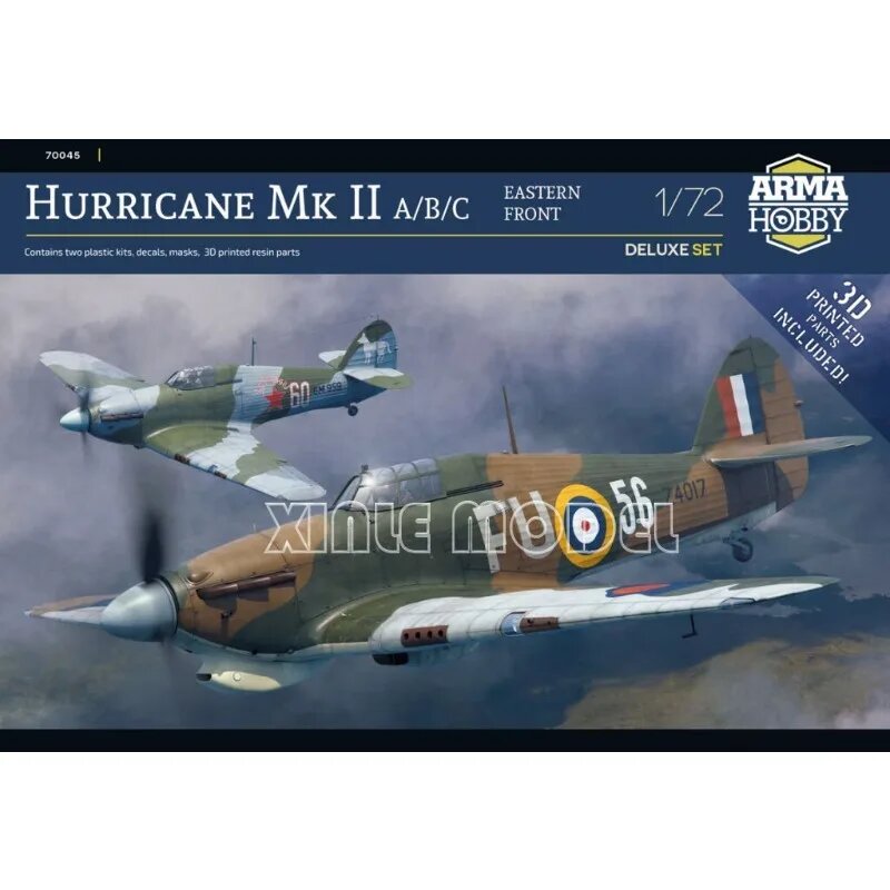 Пластиковый модель самолета Arma Hobby Hurricane Mk II A/B/C 1/72
