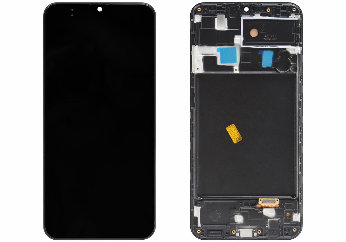 Дисплей для Samsung A20 (A205) в рамке OLED