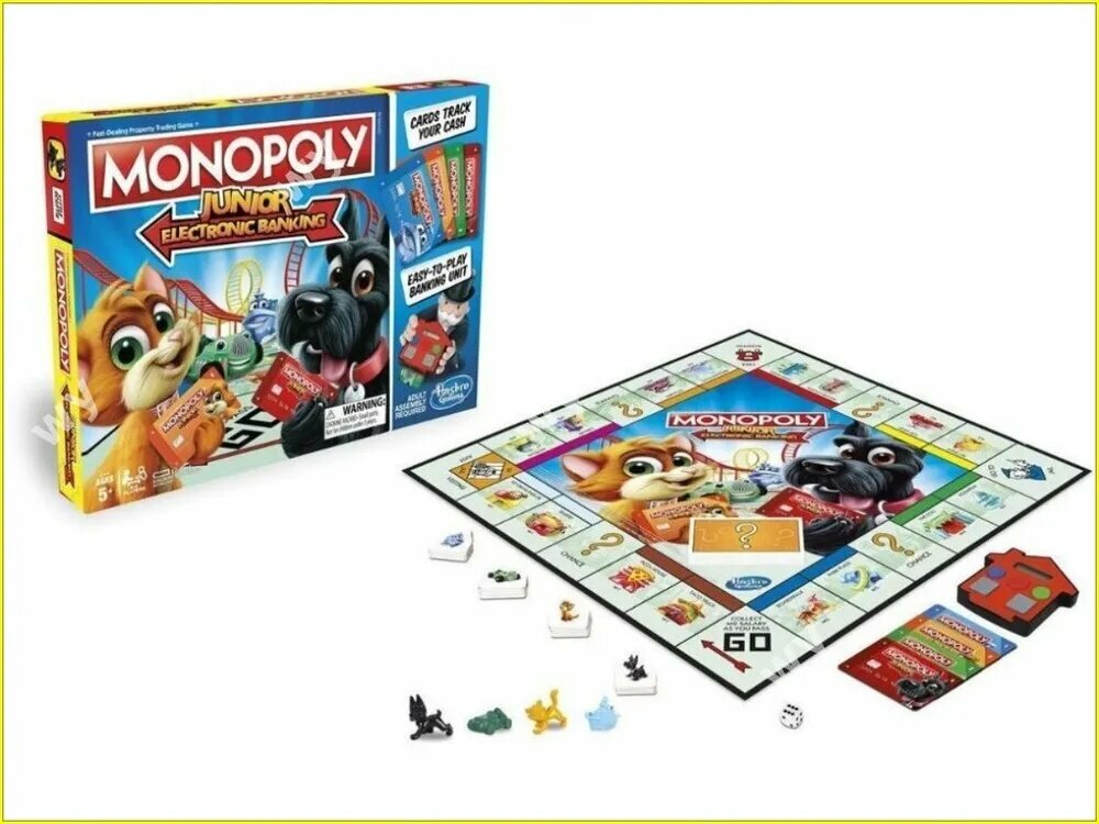 Эксклюзивная детская Монополия Джуниор E1842WHDYG1004 от Hasbro-xy-1230