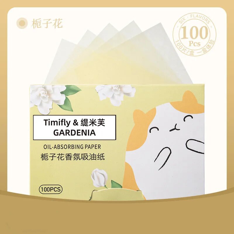 Бумажные салфетки для лица Green Tea 100 шт C3 Gardenia