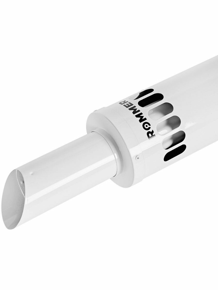 Комплект дымохода ROMMER INOX Line антилед универсальный D60/100 традиционный коаксиальный, L 1000мм (раб. дл. 700мм)