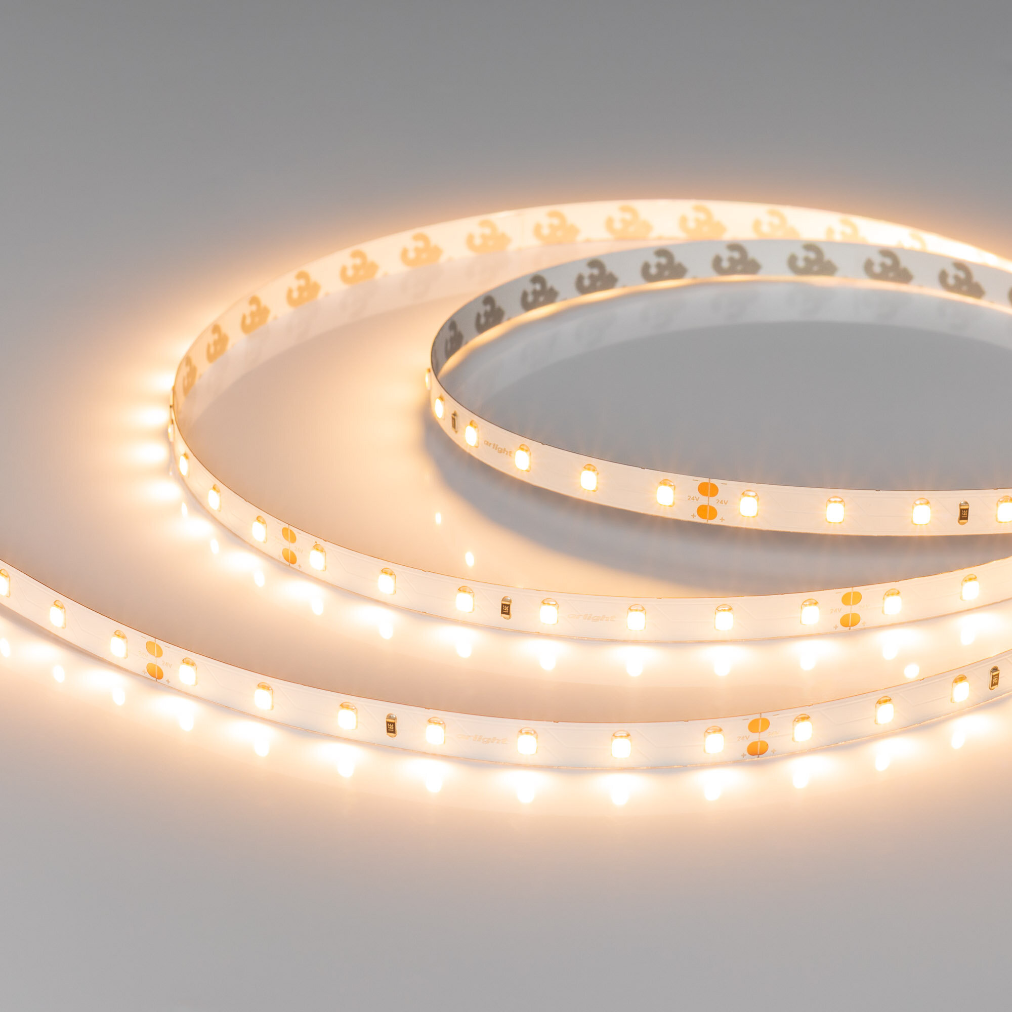 Лента светодиодная Arlight Лента UL-A70-8mm 24V Warm2700 (3 W/m, IP20, 10m) (Arlight, 7 лет), 10м