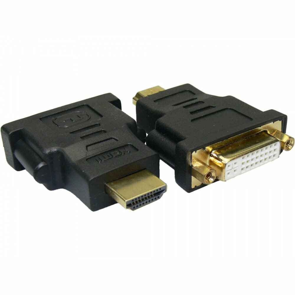 Адаптер ACD-DAHIF-01B [ACD-DAHIF-01B] HDMI-DVI, Golden Plated, 19m/25f, Черный (742583)