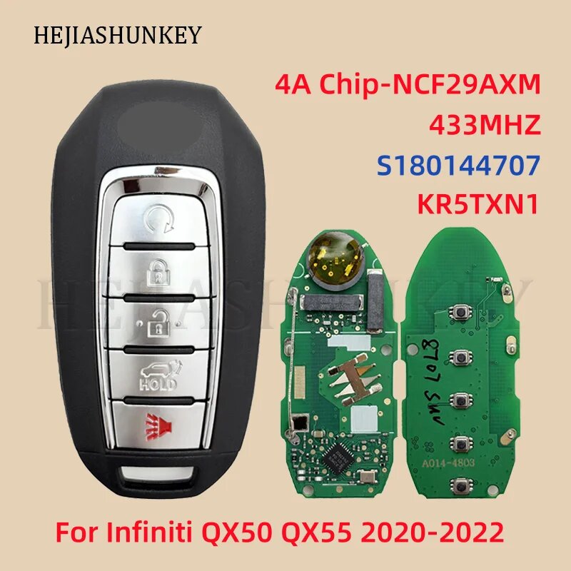 Смарт-ключ Infiniti QX50 QX55 2020-2022, 4A Chip, 433MHz, Color: S1