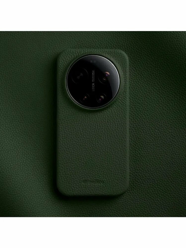 Melkco Cowhide кожаный чехол для Xiaomi 17 Ultra Беспроводная зарядка мобильный телефон чехол + металлический объектив протектор