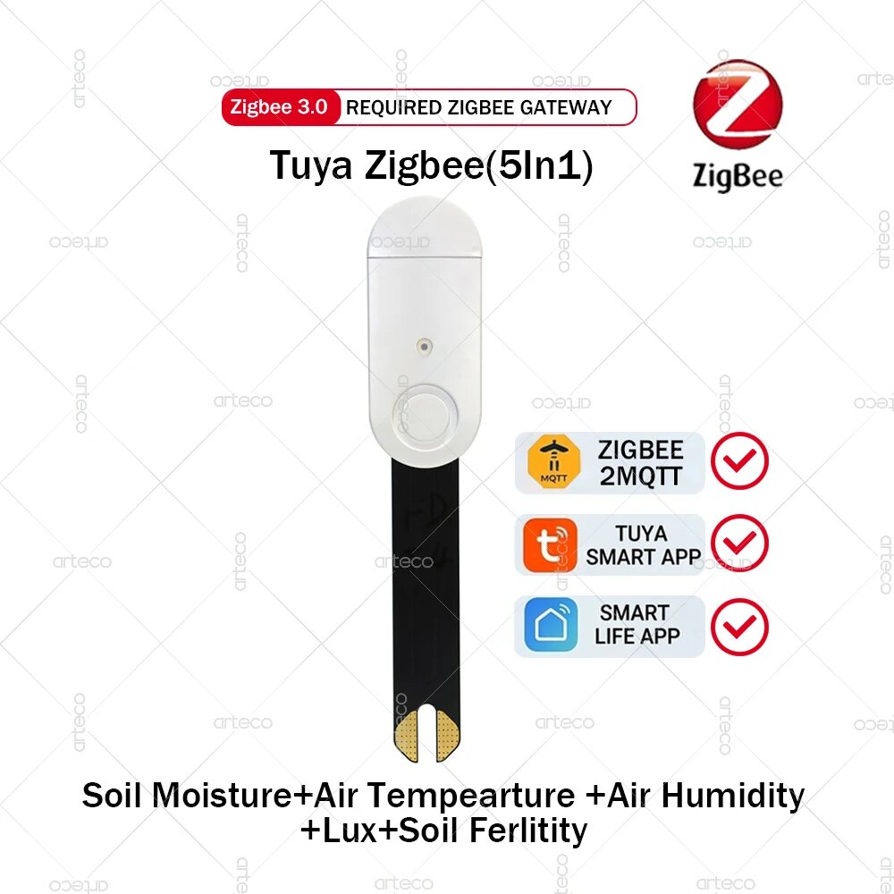 Датчик почвы и влажности воздуха Zigbee 3.0 Tuya