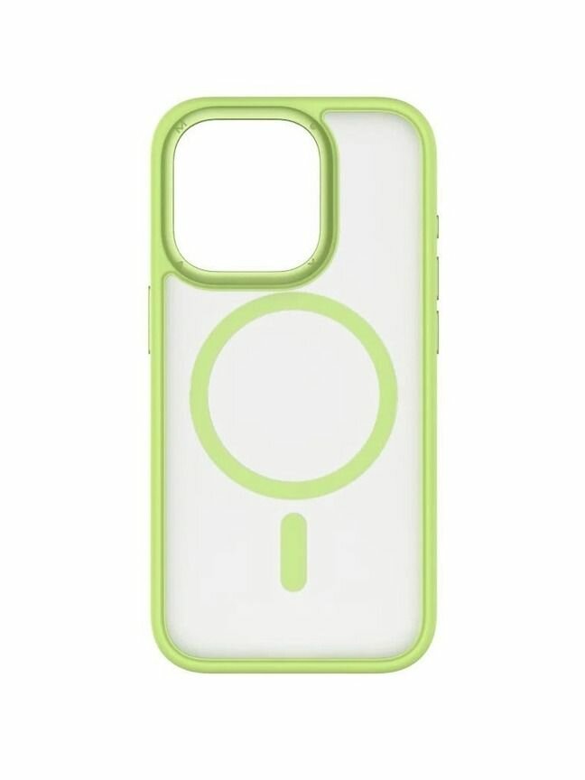 Чехол для iPhone 15 Pro Max Momax Hybrid Lite Magnetic Case Green