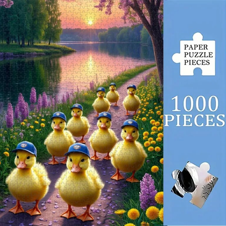 Пазл 1000 деталей Утиная тема , 70x50 см, для взрослых и детей