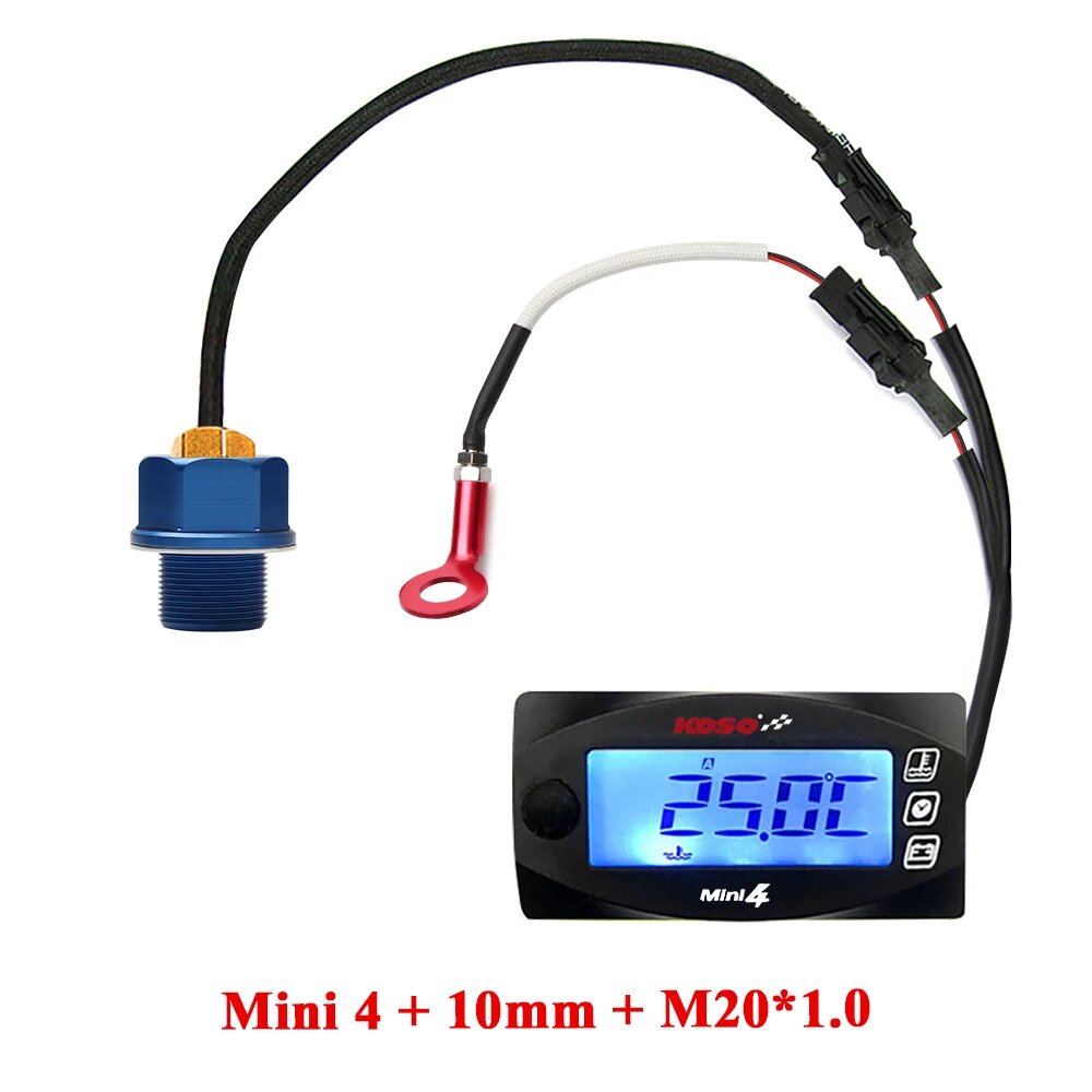 Датчик Koso Mini 4 + 10mm + M20*1.0 для мотоцикла