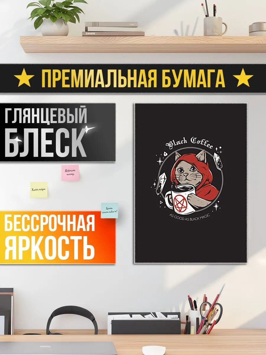 Постер на стену Cat Wizard — фото 1