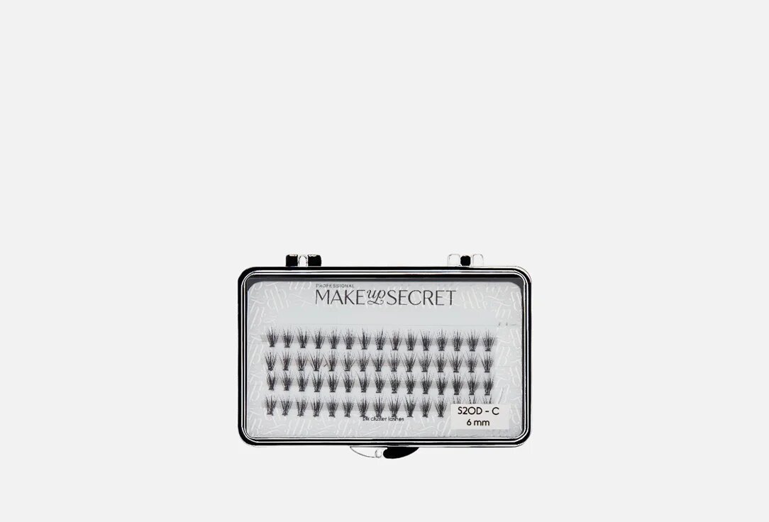 MAKE UP SECRET Silk cluster lashes S20D-C Пучки для ресниц 6 мм 60 шт