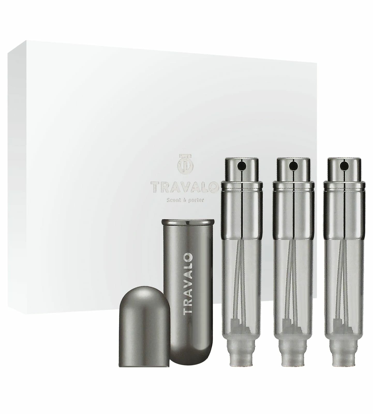 Флакон косметический Travalo Classic Titanium 3x5 мл