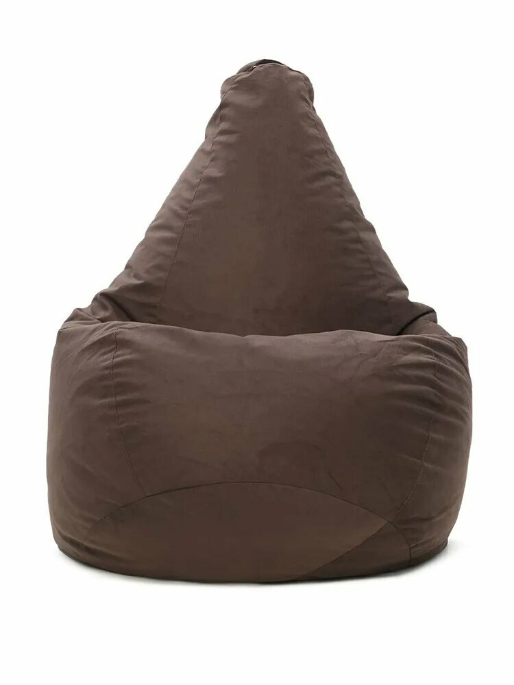 Bean-Bag Кресло-мешок Груша, Велюр натуральный, Размер XXXL, светло-коричневый