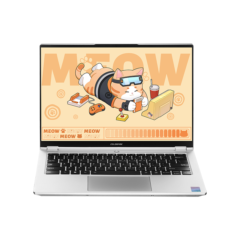 COLORFIRE MEOW Book14 Pro 14" Ноутбук, AMD Ryzen AI 7 350, AMD Radeon 860M, RAM 32 ГБ, 1TБ SSD, Win11, серебряный