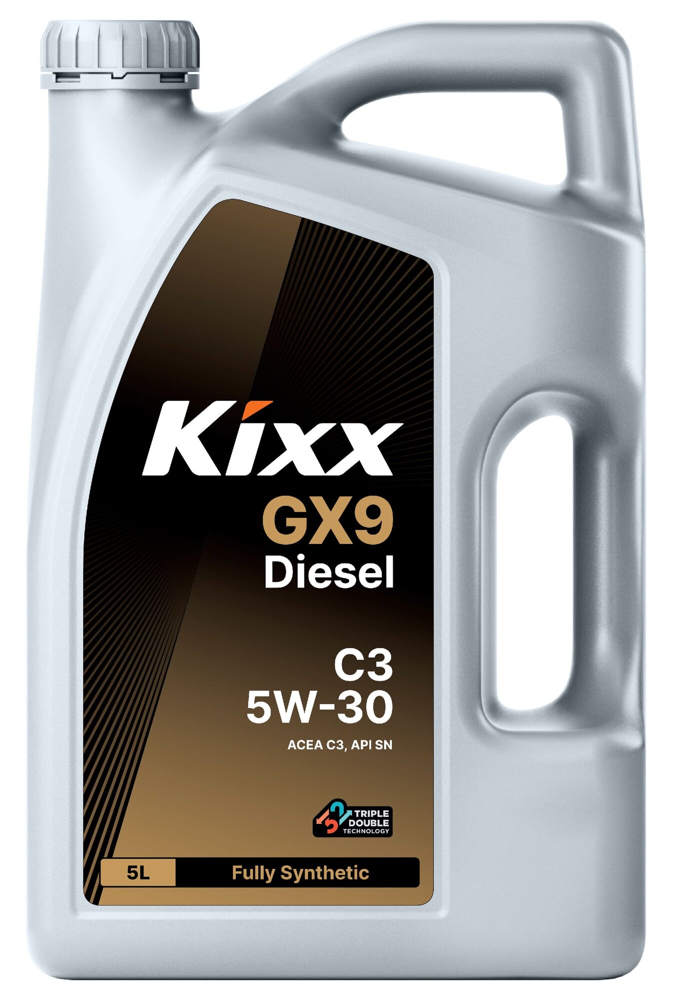 Масло моторное Kixx GX9 Diesel C3 5W-30 - 5 л, синтетическое .
