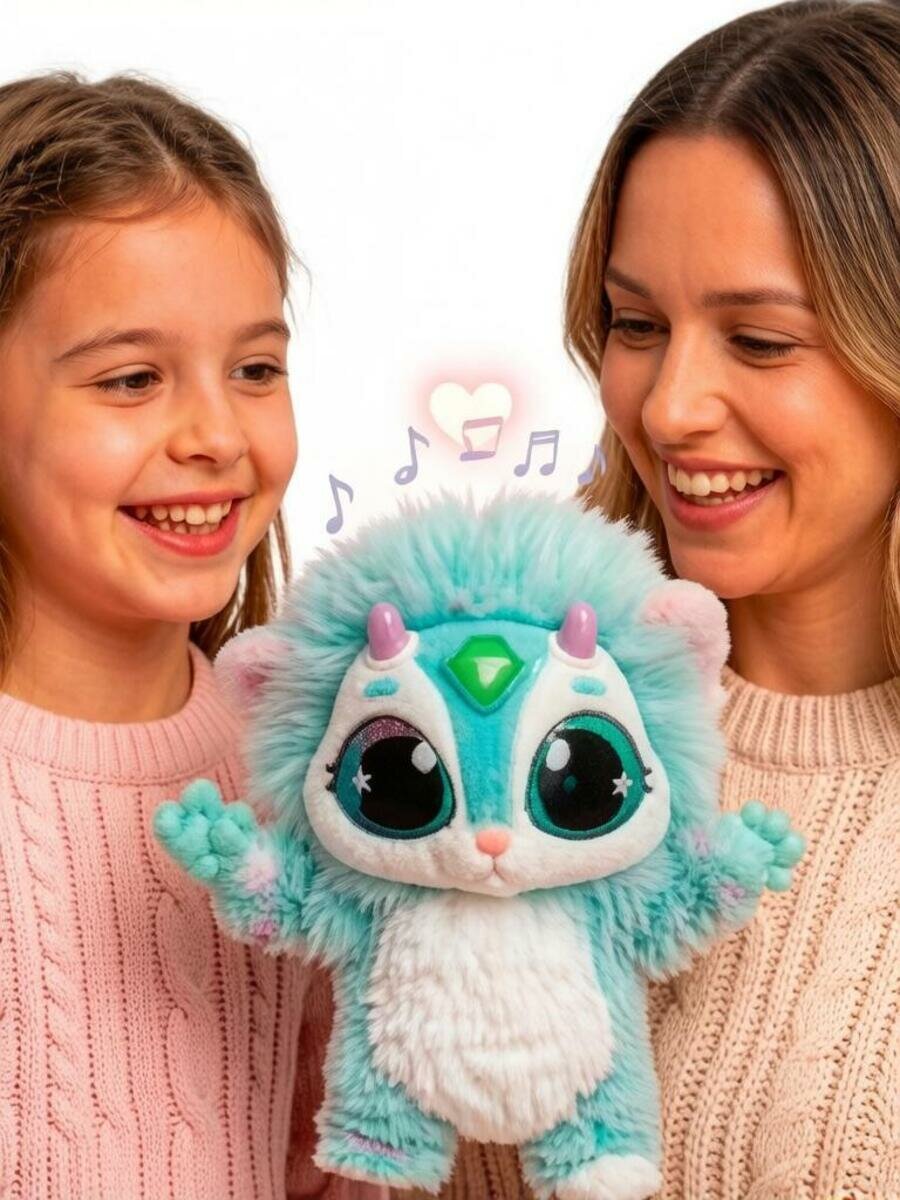 Мягкая игрушка Игрушка плюшевая питомец Микси (звук) Magic Mixies голубой