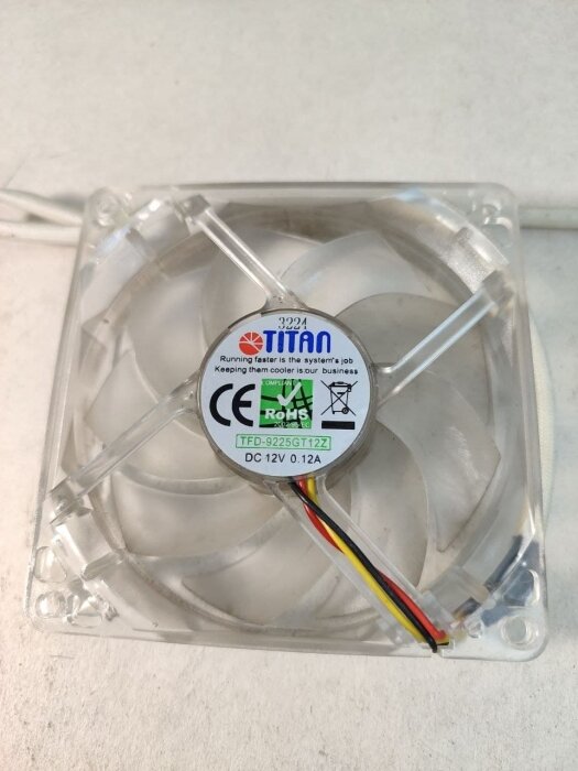 Вентилятор Titan 92x92x25 DC 12V 0.12A TFD-9225GT12Z 3Pin