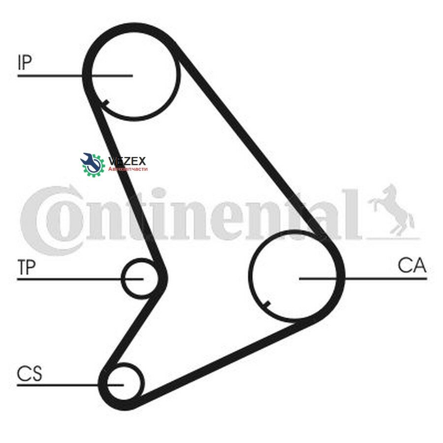 CONTINENTAL CT1062K1 Комплект ремня ГРМ CT1062K1