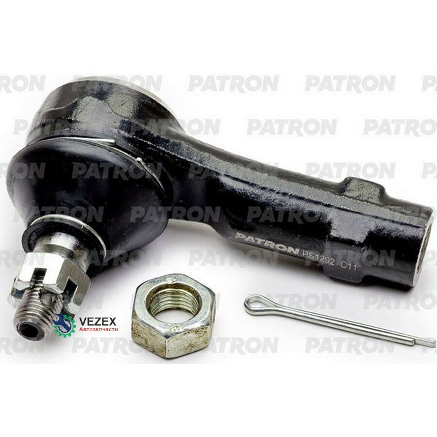 PATRON PS1512 Наконечник рулевой тяги M12X1,25 M10X1,25 MITSUBISHI LANCER 08-, OUTLANDER II 06-, PEUGEOT 4007 02/