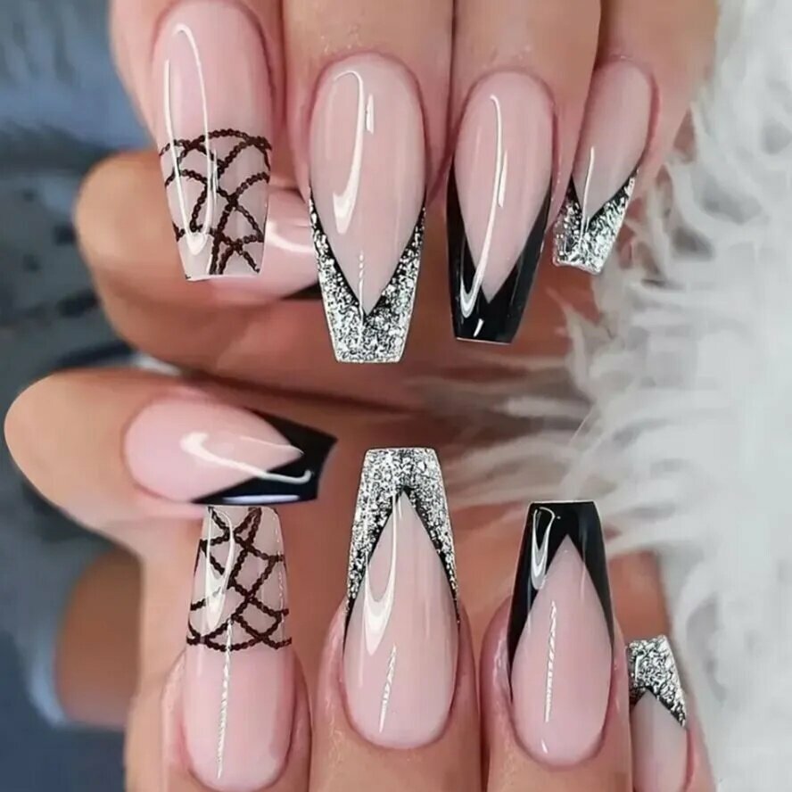 Накладные ногти ( 24 типсы + клей )