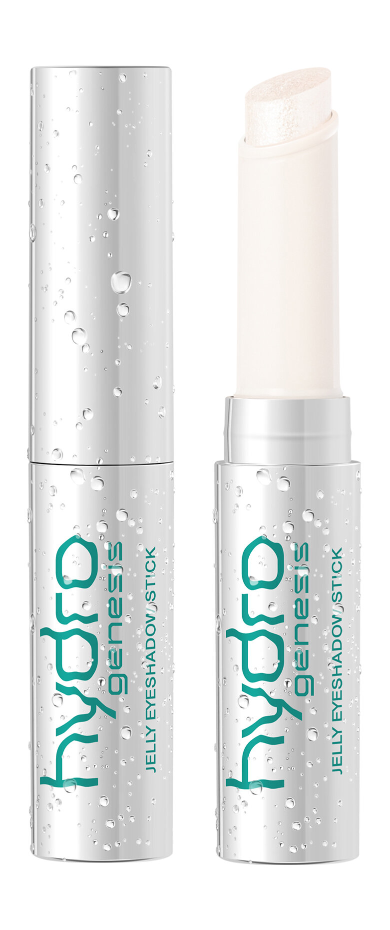 INFLUENCE BEAUTY Тени-желе в стике Hydrogenesis, 3 г, 01 Серебряный спаркл (лимит.)