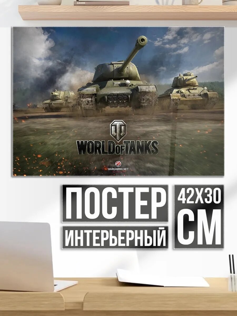 Плакат постер World of Tanks
