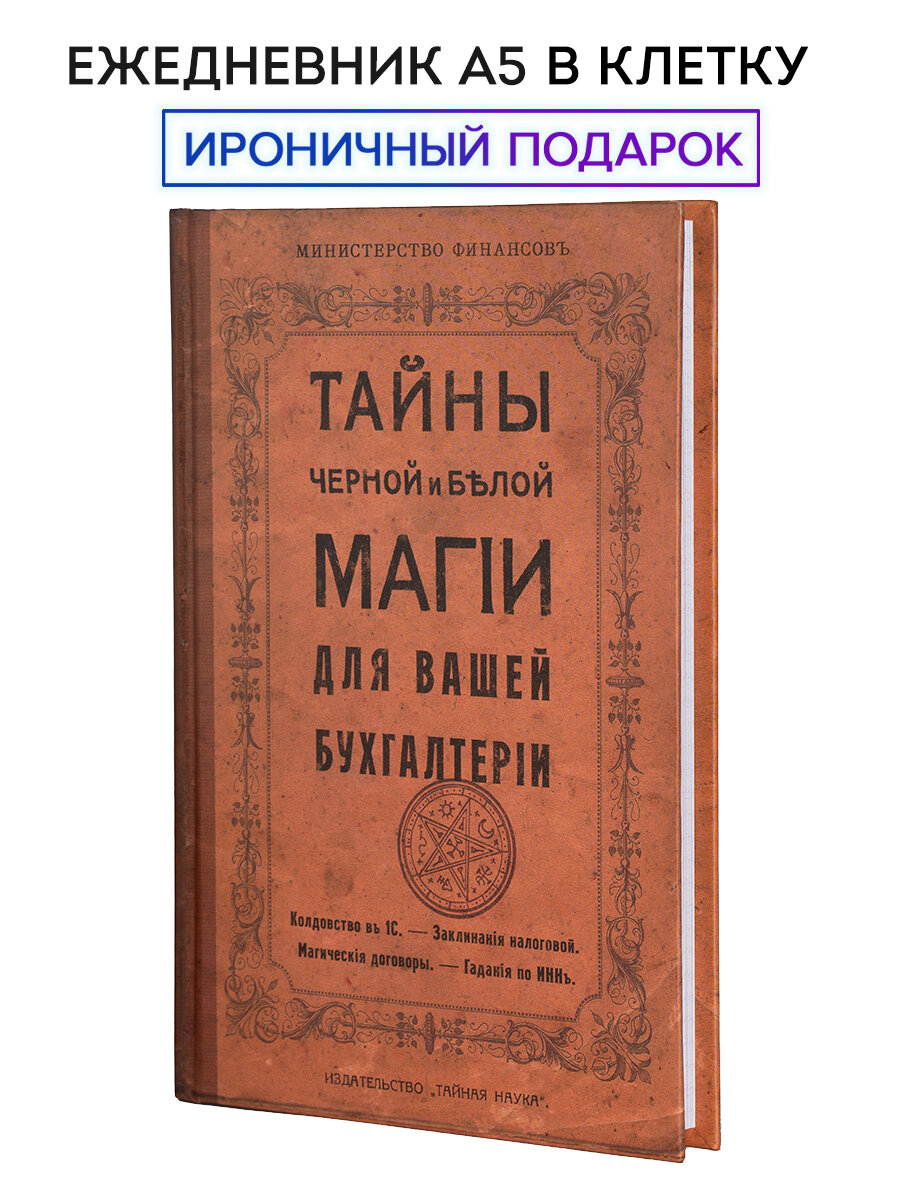 Ежедневник в клетку недатированный "Тайны Магии для бухгалтерии"