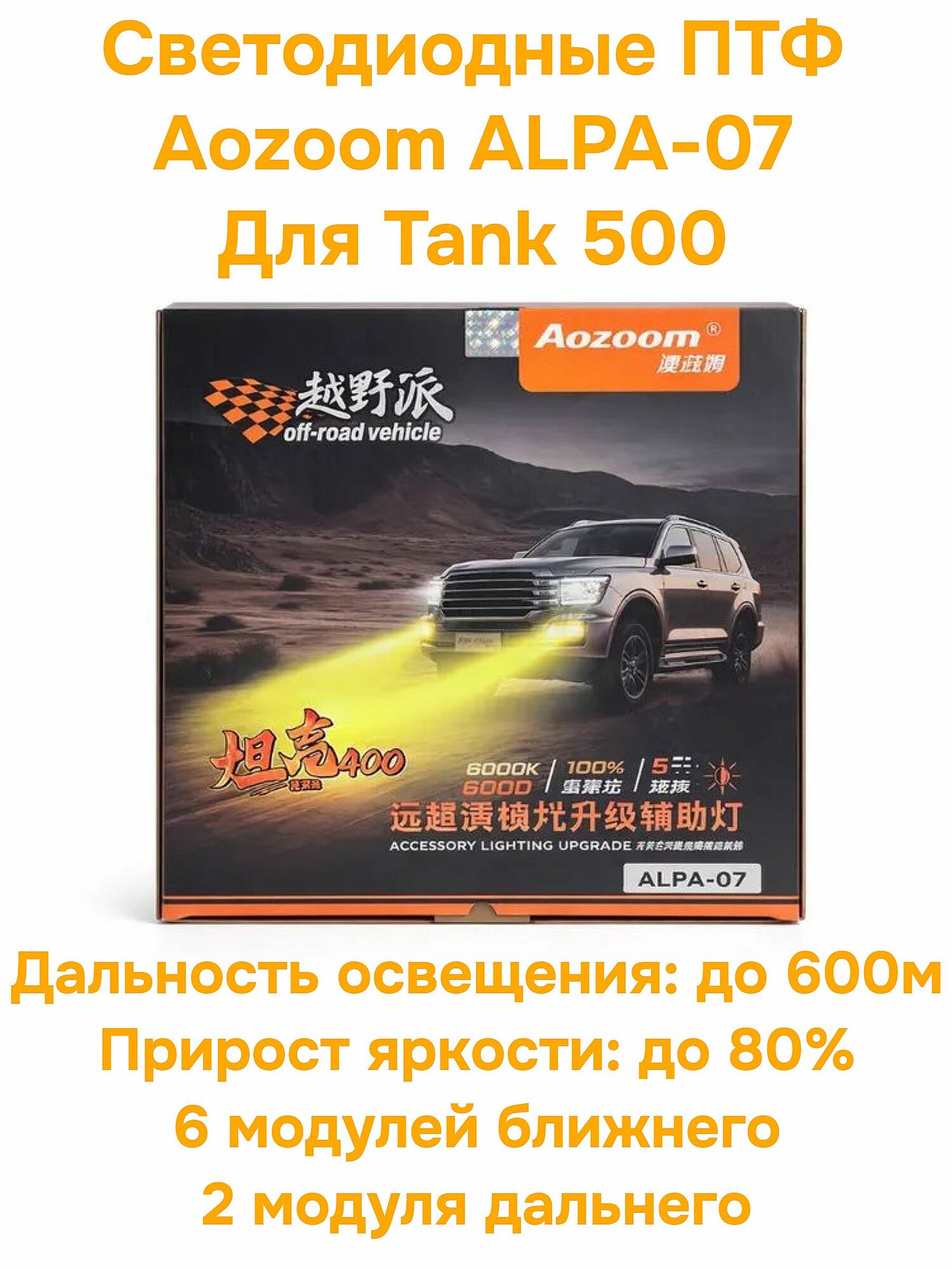 Билед противотуманные линзы Aozoom ALPA-07 ПТФ для TANK 500 Танк 500