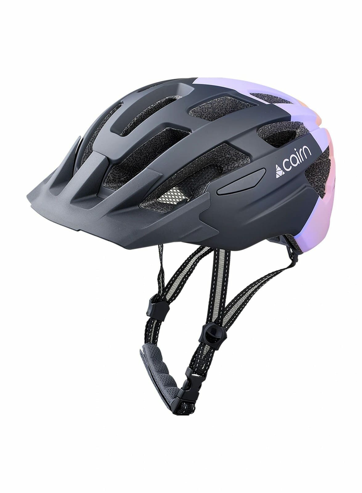 DECATHLON Шлем Cairn Prism Xtr II, mat black lilac, 52-55 см
