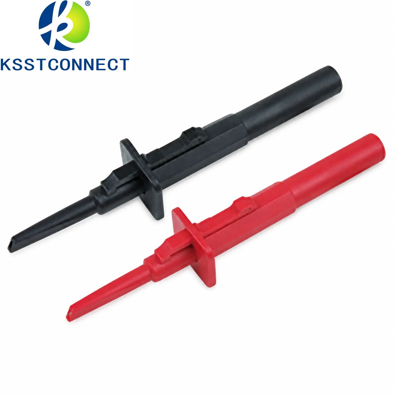 Зажимы для мультиметра KSSTCONNECT 2 шт, красный+черный