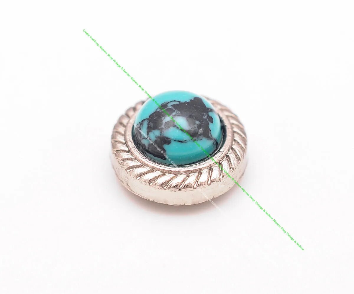 Набор кончо с заклепками Create YueHong Green Black Bead