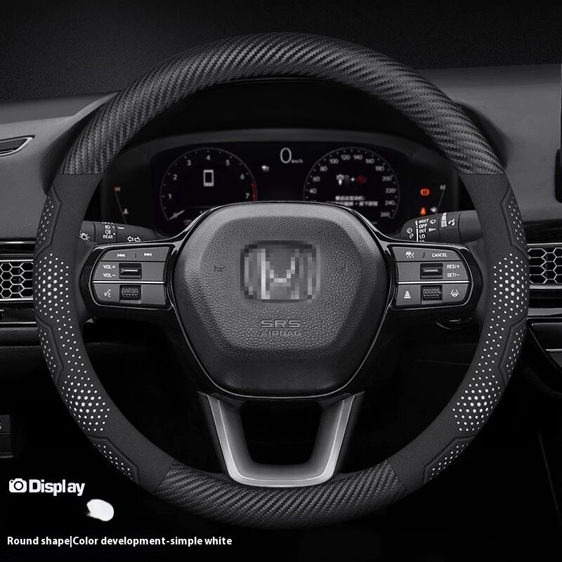 Чехол на руль из карбона для Honda TYPE R Accord Civic HRV CRV CITY Jazz Pilot Odyssey Spirior FIT, автомобильные аксессуары