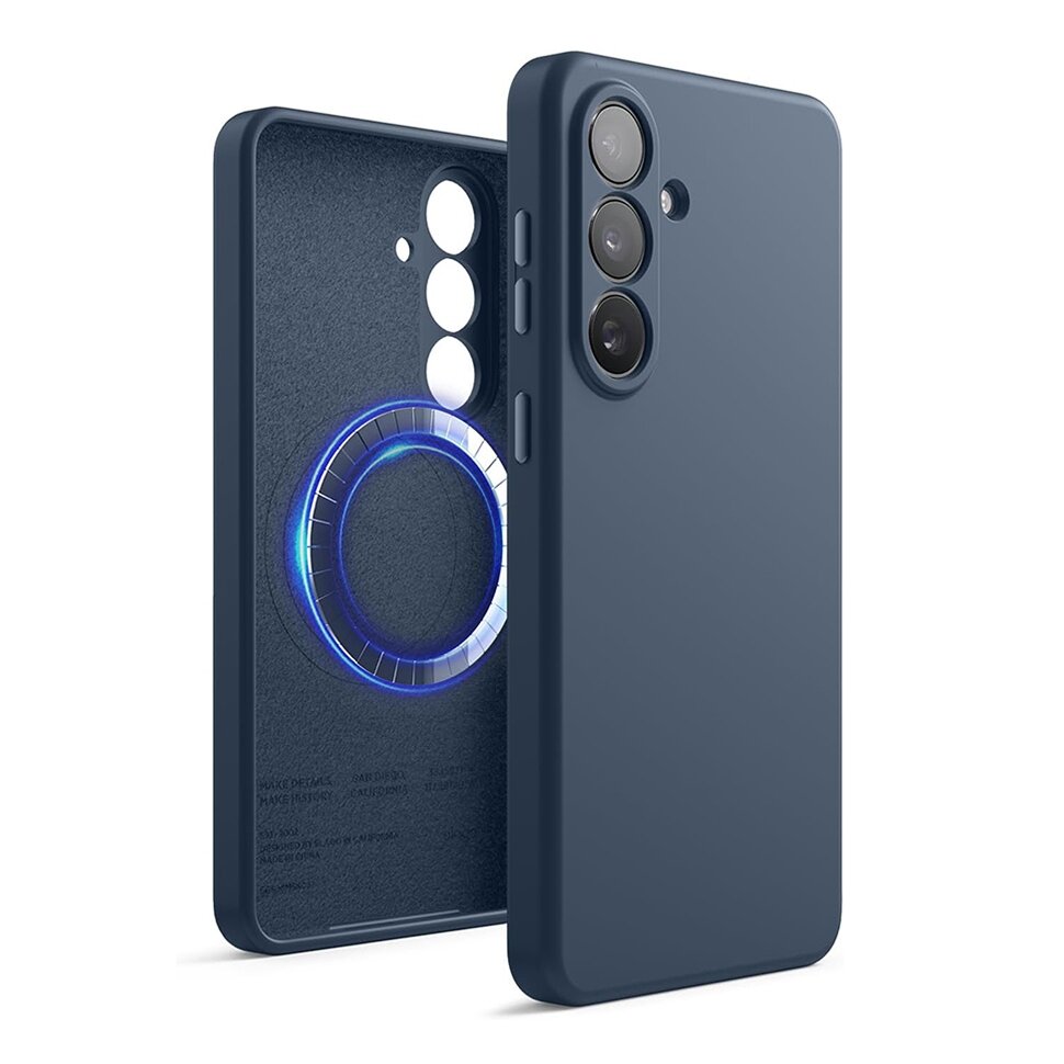 Elago для Galaxy S26+ чехол Magnetic Silicone Jean Indigo (MagSafe)