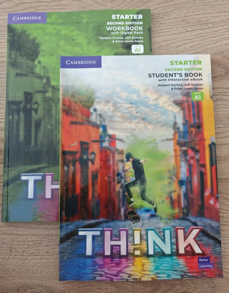 Think. Starter. A1. Second Edition.Students Book + Workbook / Учебник Stranks Jeff, Puchta Herbert