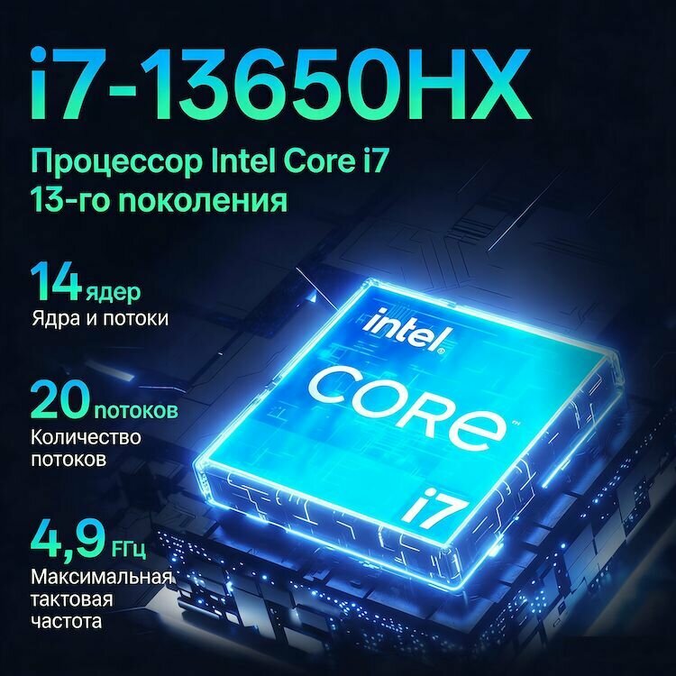 Игровой ноутбук Acer Qing 7 i7-13650HX, RTX5060, 16ГБ/2ТБ, Русская раскладка — фото 1