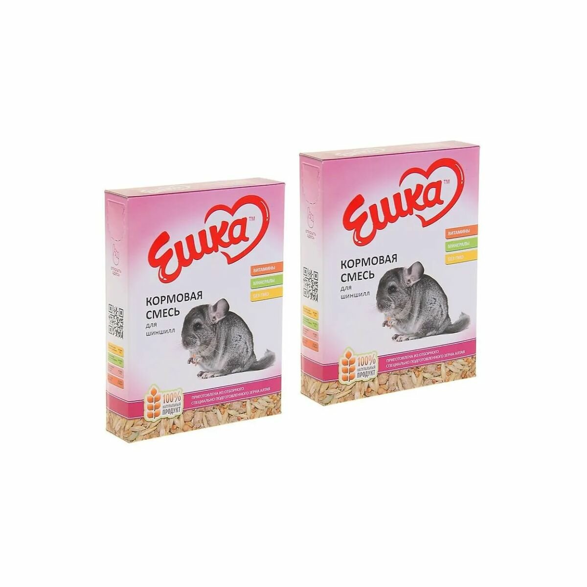 Ешка Кормовая смесь для шиншилл 450 гр, 2 уп.