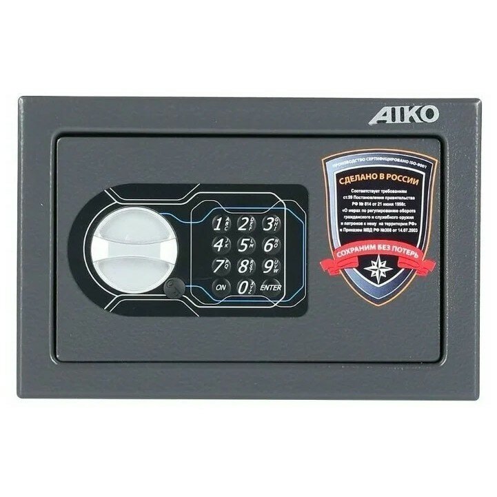 Aiko Оружейный сейф TT-170 EL Внешние размеры 170x260x230 мм , вес : 3,7 кг S11299110914