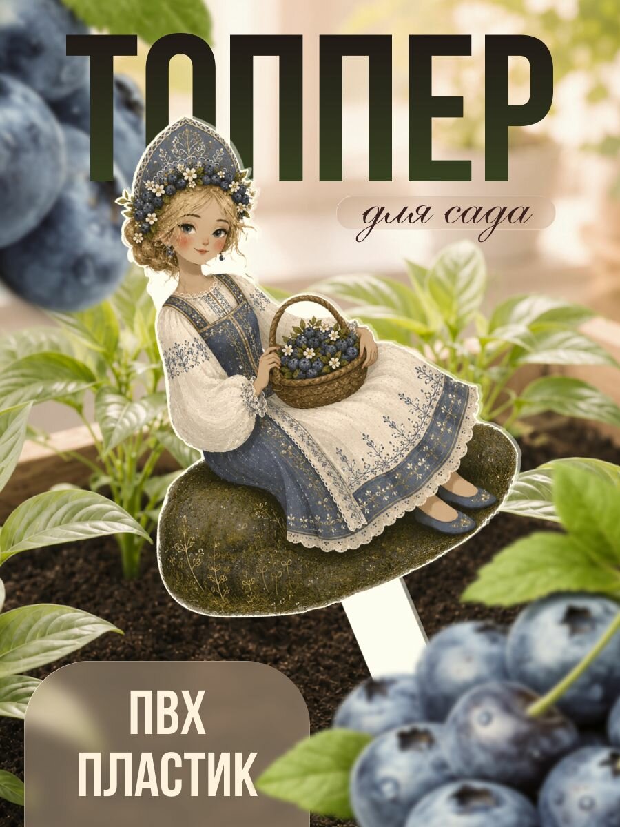 Фигурки для сада Царевна Голубика милая царевна