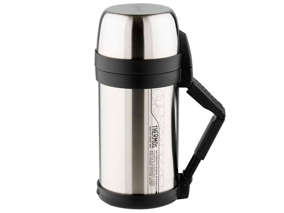 Термос универсальный 1,4 л THERMOS FDH-1405 SBK с поильником, стальной