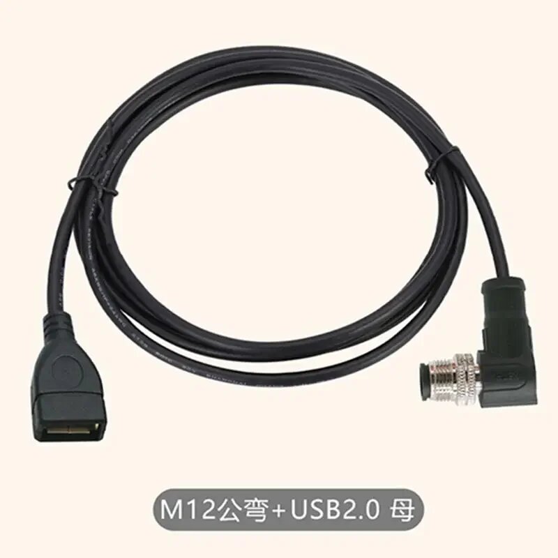 Кабель M12 to USB TLXT 1 meters, Type-B, 5 pin, Female USB to Male-E